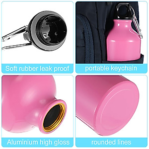 Mifoci 36 Pcs Aluminum Water Bottle Bulk 20 oz Reusable Lightweight Metal Water Bottles with Twist Cap and Buckle Leak Proof for Sports Gym Bicycle Camping Travelling(Pink, Blue, White, Yellow)