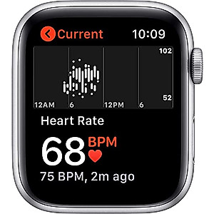 Apple Watch SE (GPS, 40mm) - Silver Aluminum Case with Abyss Blue Sport Band (Renewed)