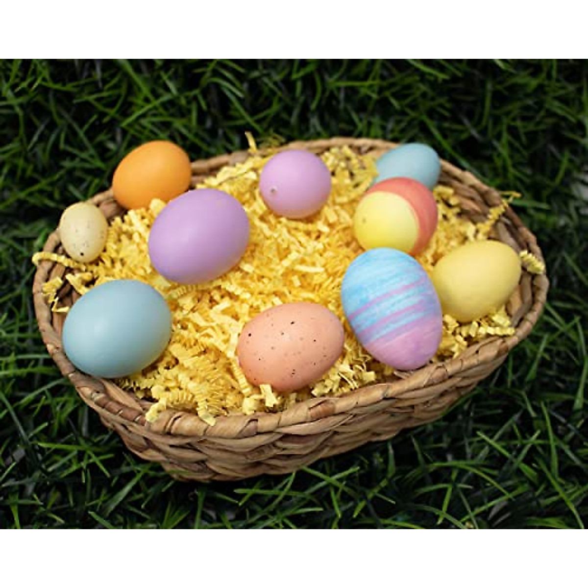 MagicWater Supply Crinkle Cut Paper Shred Filler (1 LB) for Gift Wrapping & Basket Filling - Canary