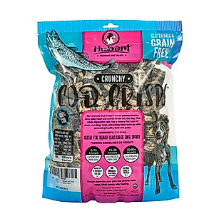 Hubert Pet Premium Cod Skin Crisps - Single Ingredient Natural Dog Treats for All Breeds, No Artificial Anything - 1.5 lbs Bag