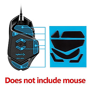 HUYUN 2 Sets Mouse Skatez & Mouse Feet & Mice Feet & mouseskates Replacement for Logitech G502 Proteus Core / G502 Proteus Spectrum / G502 Hero Wired Mouse