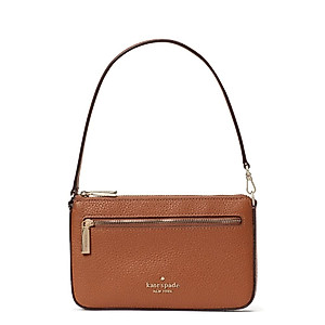 Kate Spade Pebbled Leather Convertible Wristlet (Warm gingerbread)
