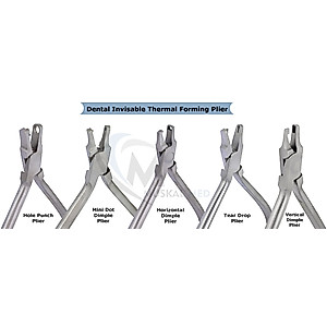 VISION TEK MED Orthodontic Dental Dimple Horizontal Plier Thermal Forming Retainer Clear Aligner Braces Plier