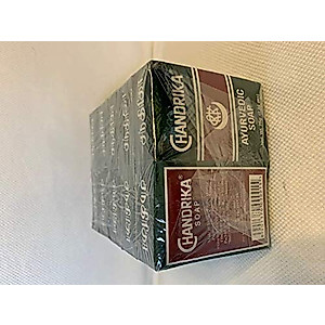Chandrika Bath and Body Ayurvedic Bar Soap, Pack of 10 - DIRECT FROM CHANDRIKA - AUTHORIZED IMPORTERS AND DISTRIBUTORS. OF ORIGINAL CHANDRIKA LINE