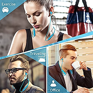 KLOKOL Bluetooth Headphones Neckband 20Hrs Playtime V5.0 Wireless Headset Sport Noise Cancelling Earbuds w/Mic for Gym Running Compatible with iPhone Samsung Android