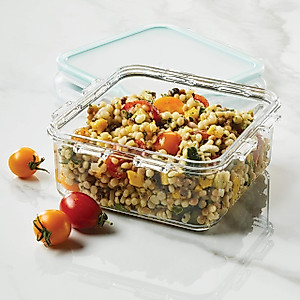 LOCK & LOCK Purely Better Tritan Container/Square Food Storage Bin, 20 Ounce, Clear