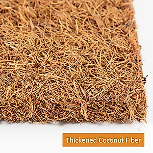 Aulock 10 Pack Thickened Coco Coir Liner Chicken Nest Pads- Coconut Fiber Nesting Box Liners Chicken Coop Bedding Mats Hen House Bottom Poultry Supplies for Composting Hen Laying Eggs