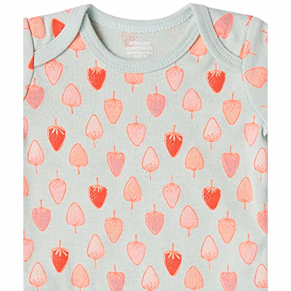 Amazon Essentials Unisex Babies' Cotton Layette Outfit Sets, Pack of 6, Multicolor/Floral/Strawberries, 12 Months