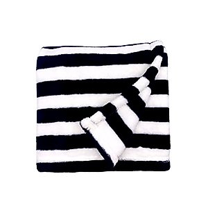 Baby Blanket (Black/White Stripes)