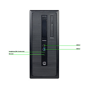 HP 800 G1-Tower, Core i7-4770 3.4GHz, 16GB RAM, 2TB Hard Drive, DVDRW, Windows 10 Pro 64bit (Renewed)