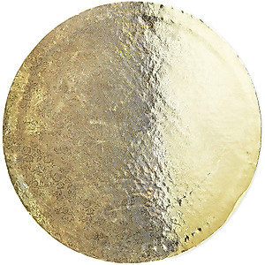Gold Foil Cake Boards, Disposable Drum Circles (11.5 in.)