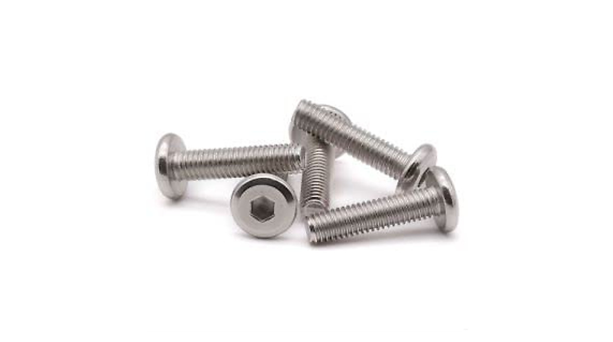 M6 x 10mm Socket Cap Screws - 50 PCS 304 Stainless Steel