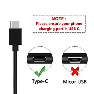WPAICHENG USB C Charger Charging Cable Cord Compatible for Echo Buds 2, Raycon E25 Pro E55 E85 Fitness/Gaming, Tranya T30 T10 H10 T20 T40 T3 Pro, Tozo T12 A1 NC2 Wireless Earbuds & More