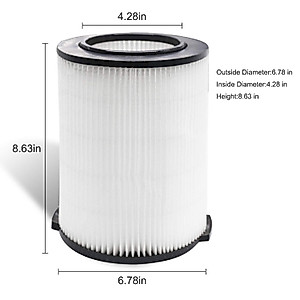 Standard Wet/Dry Vac Filter Vf4000 Compatible with RIDGID Vacs Wet Dry 5-20 Gal & 6-9 Gal Husky Vacuum, Replacement Vf4000 Filter 1PACK