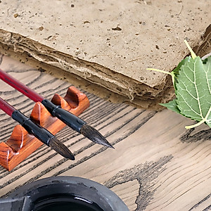 Geyee 50 Pcs 8.5 x 11 Inches Mulberry Rice Paper, Handmade Decoupage Paper Sheets Craft Vintage Washi Carfts DIY Painting for Kids Adults Calligraphy Drawing Writing Scrapbooking Art Supplies