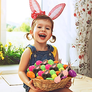 TOY Life Easter Basket Stuffers with Bunny 24 Pack Egg Fillers for Kids Eggs Toys Inside, Mini Stuffed Animals, Hunts Surprise