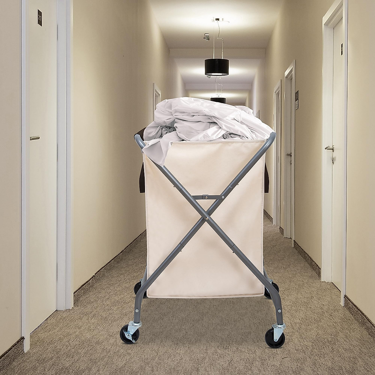 STORAGEIDEAS Laundry Sorter, Heavy Duty Rolling Laundry Hamper Cart, Laundry Basket Organizer With Wheels and Removable Bags, Laundry Room Organization For Dirty Clothes Storage, 3 Section