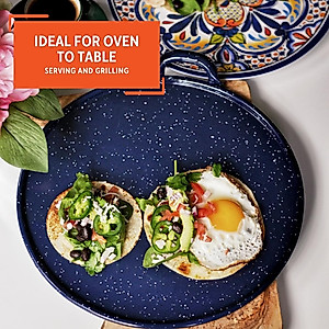 IMUSA 11in Enamel Comal, Blue