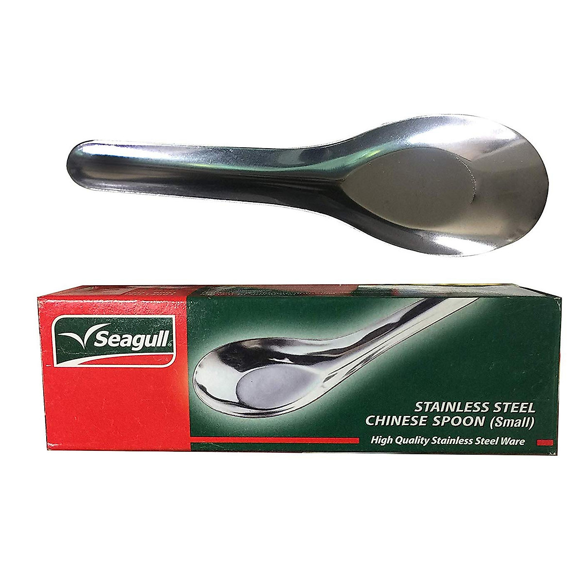 Stainless Chinese Soup Spoons, 12 pc #ISO9001