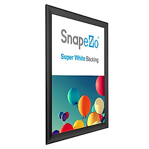 SnapeZo 2-Pack 36x48 Inches Black Poster Frames, Front-Loading Snap Frame, 1.7" Aluminum Profile, Wall Mounted