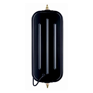 Fit System RH072BH 7" x 16" Black West Coast Ribbed-Back Mirror Head