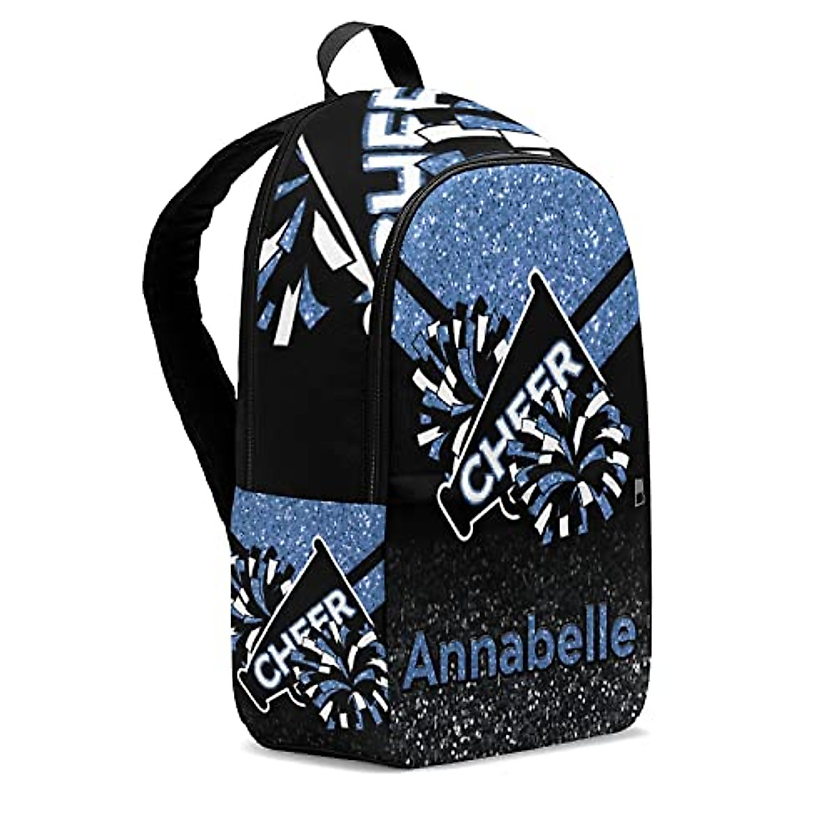 Yeshop Cheerleader Blue Personalized Backpack for Teen Boys Girls,Custom Travel Backpack Bag Gift