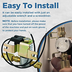 Romalon 990-53 Humidifier Solenoid Vavle Replacement Fit for Gen-eral & Gene-ralaire Humidifier,24 Volts Replaces 1042 1042LH 1137 1042L