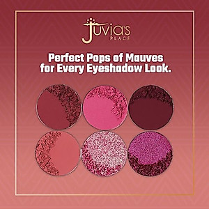 Juvia's Place Palette The Mauves - Deep Browns, Purple & Pink, Shades of 6, Nude to Light Mauves, Pressed Pigments Palette, Professional Makeup, Pigmented Pan Palette for Color & Shine