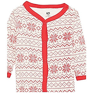 Hudson Baby Unisex Baby Cotton Sleep and Play, Reindeer, 0-3 Months