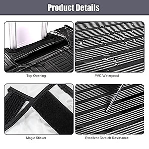 GIVIMO 3 Pieces Clear Luggage Cover 20/24/28 inch Set PVC Luggage Protector Suitcase Cover Waterproof Transparent Cover for Luggage Tsa Approved