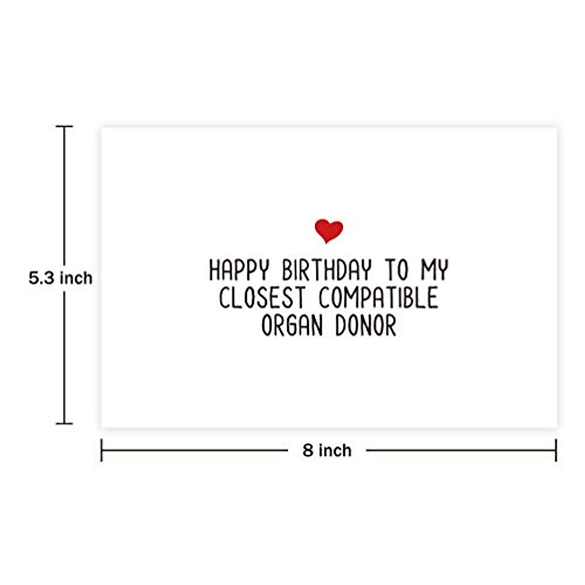 Happy Birthday To My Closest Compatible Organ Donor, Birthday Card for Brother Sister, Funny Birthday Card For Sibling Sis Bro Twin