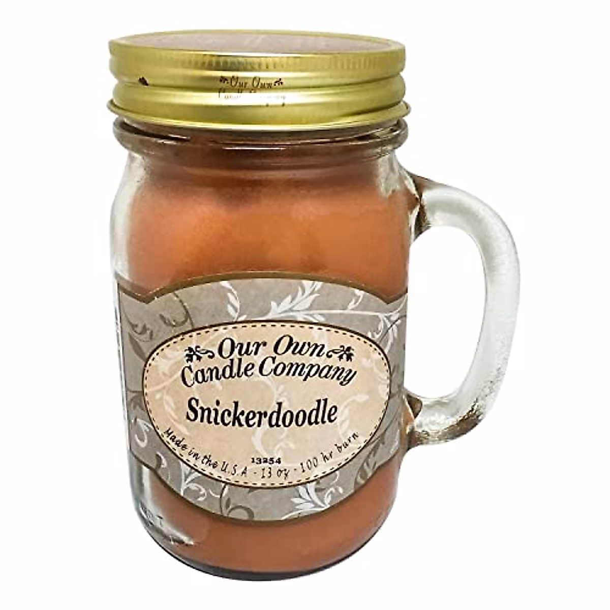 Our Own Candle Company Snickerdoodle Scented 13 Ounce Mason Jar Candle
