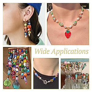 Craftdady 200 pcs Mixed Shapes & Colors Lampwork Glass Beads Loose Beads Fit Most Major Charm Bracelets, 4-20x4-20mm, Hole: 1-2.5mm