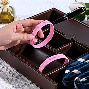 Fundraising For A Cause Pink Ribbon We're in This Together Silicone Bracelet - Breast Cancer Awareness Rubber Wristband - 1 Bracelet