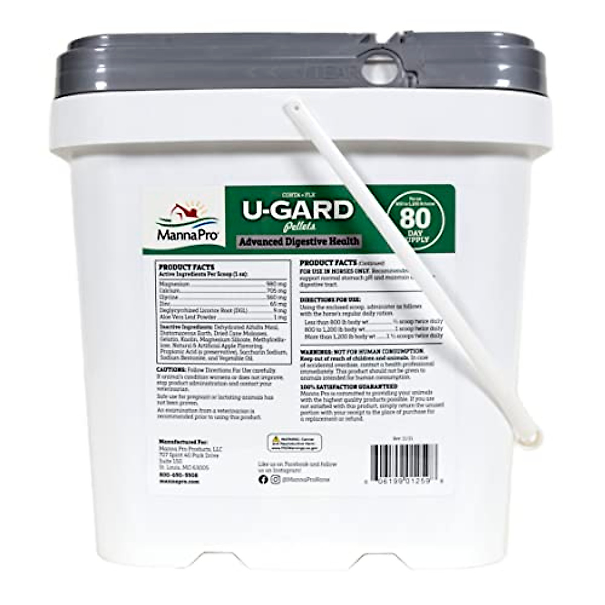 Corta-Flx U-Gard Pellets |All Natural Equine Digestive Supplement to Maintain Gastric Health | Helps Prevent Ulcer Formation | 10 LB