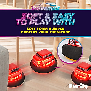 Nurily Air Gliding Toy Car for Boys - Red Cars Indoor Toys for Toddlers and Kids Ages 3 4 5 6 Year Old Boys, Unique Patented Design, Birthday Boy Gifts, Party Gift Ideas