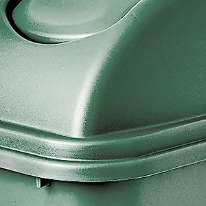 Simpli-Magic 79231 Swing-Top Lid Recycle Bin, Basic, Green