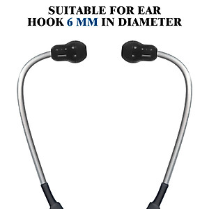 GLEAVI 10 Pieces Silicone Earplugs Sound Reducing Ear Plugs Accessories Ear Tips Replacement for Most , Black