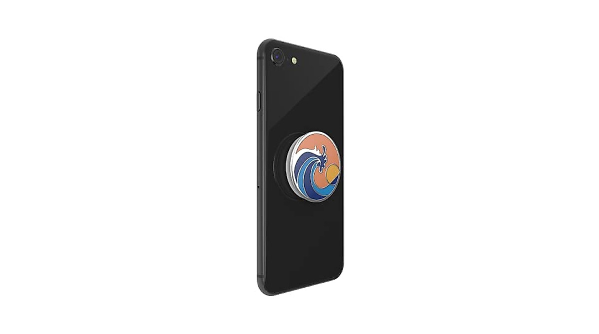 PopSockets PopGrip - Ride The Wave Coral Design