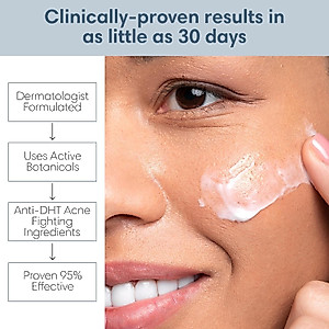 Clearogen Hormonal Acne Solution Natural Anti-DHT Ingredients Deluxe Set Original Formula Benzoyl Peroxide 2 Month Supply 3 Piece Set