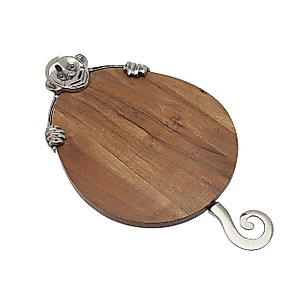 Wooden Monkey Cheese Board with Knife by Godinger