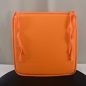 Xiaokeis 36x36cm Chair Cushions, Rocking Chair Pads and Cushions Chair Cushions for Dining Chairs, Office Chairs, Hardwood Floors(Orange)
