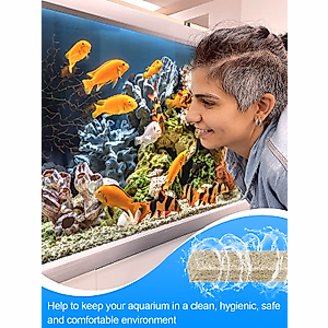 MEWTOGO 12 Pcs Ammonia Reducer Filter Pads for Aqueon QuietFlow LED PRO, Compatible with Model 10, Fish Tank Filter Cartridges for Fresher Water and Healthier Fish