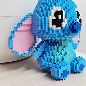 STpro Building Bricks 1700+ Pieces Set - Classic Cartoon Characters Building Blocks - Mini Building Block for Boys Girls & Adults (Blue)