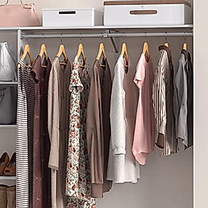 ClosetMaid SuiteSymphony Closet Bracket for Center Rod, and Shelf Support, Add On Accessory, Satin Nickel