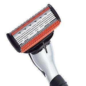 Personna M5 Magnum Razor with 5 Blades and Trimmer, 10 Refill Cartridges Included