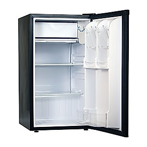 Commercial Cool CCR32B Compact Single Door Refrigerator and Freezer, 3.2 Cu. Ft. Mini Fridge, Black