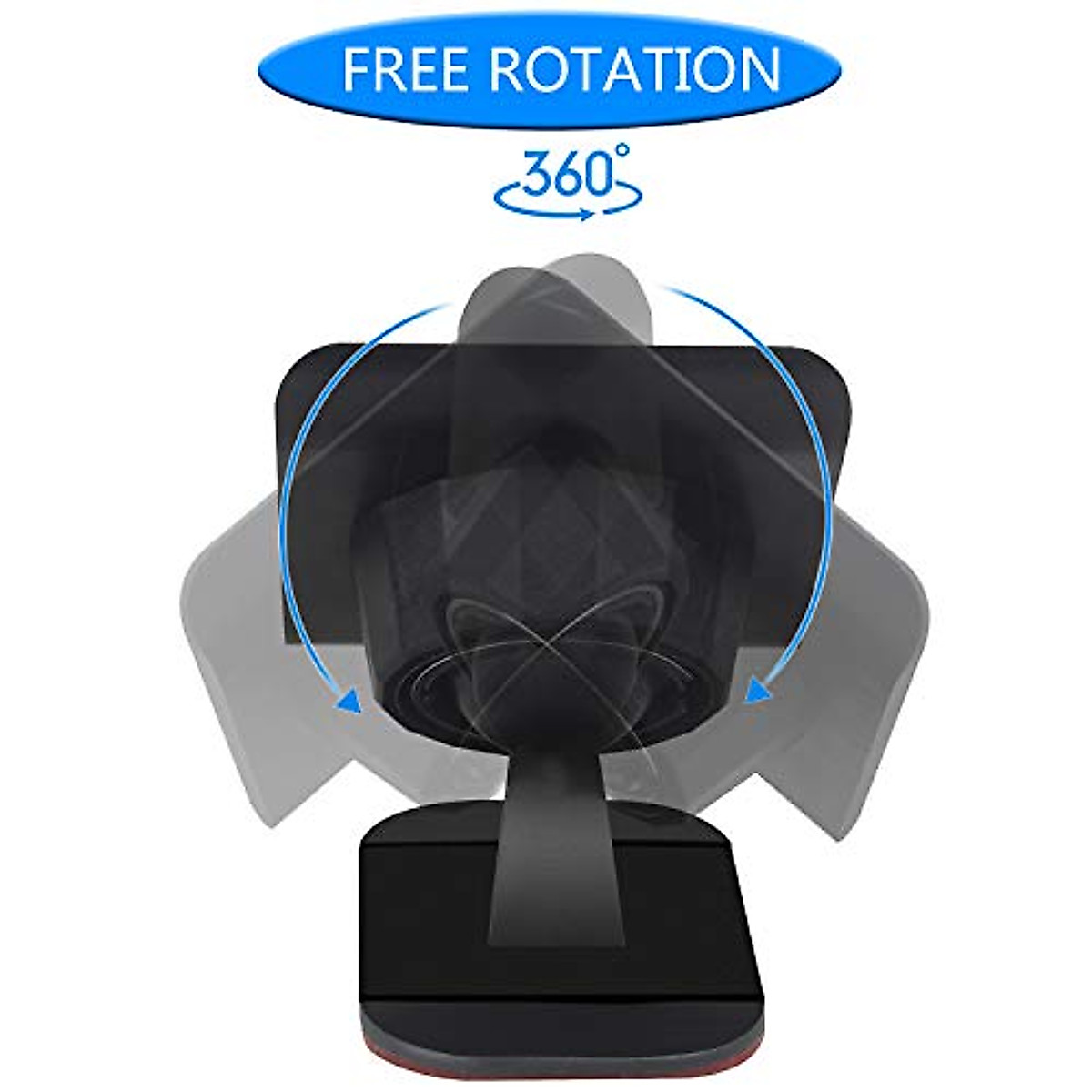 YiePhiot 3M Tape Magnetic Car Mount Compatible with Echo Auto, Car Accessories, Auto Mount pad Stick to Flat or Oblique Car face with 3M Tape, Universal Dashboard Car Mount