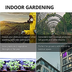 Sunco Lighting 4FT LED Grow Light for Indoor Plants 40W, Full Spectrum, Hanging Suspended Fixture, Linkable, Plug in, Greenhouse Year Round for Indoor Plants Seedlings Vegetables Flowers 4 Pack