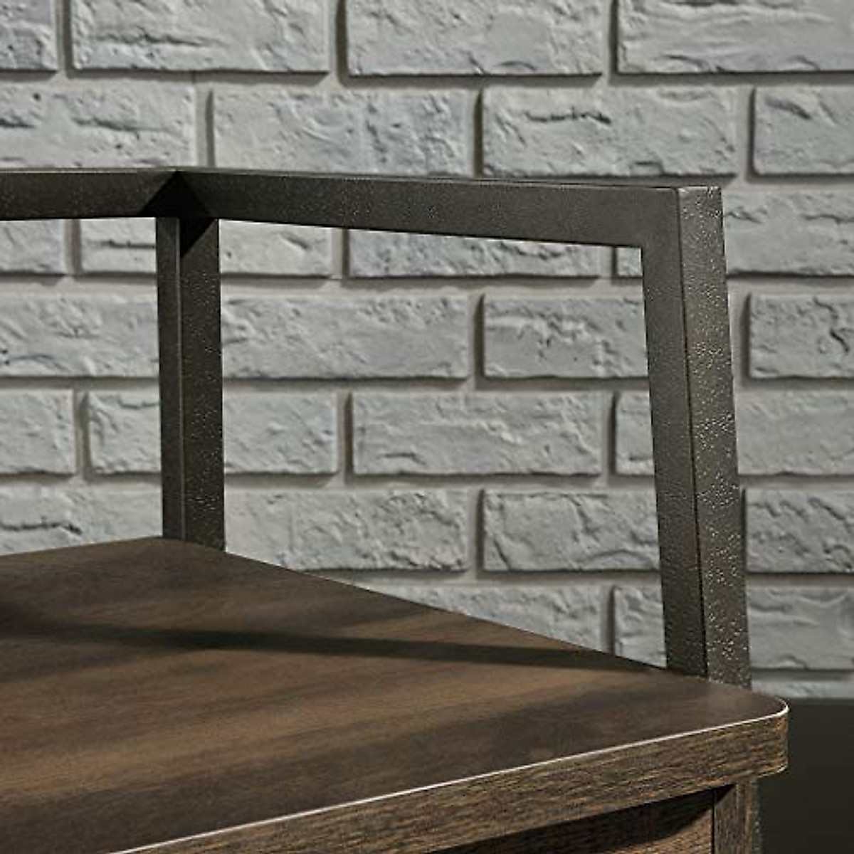 Sauder North Avenue Storage Bench, Smoked Oak finish